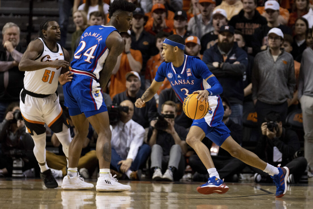 Jayhawks record season-high 26 assists in road win over Cowboys | News ...